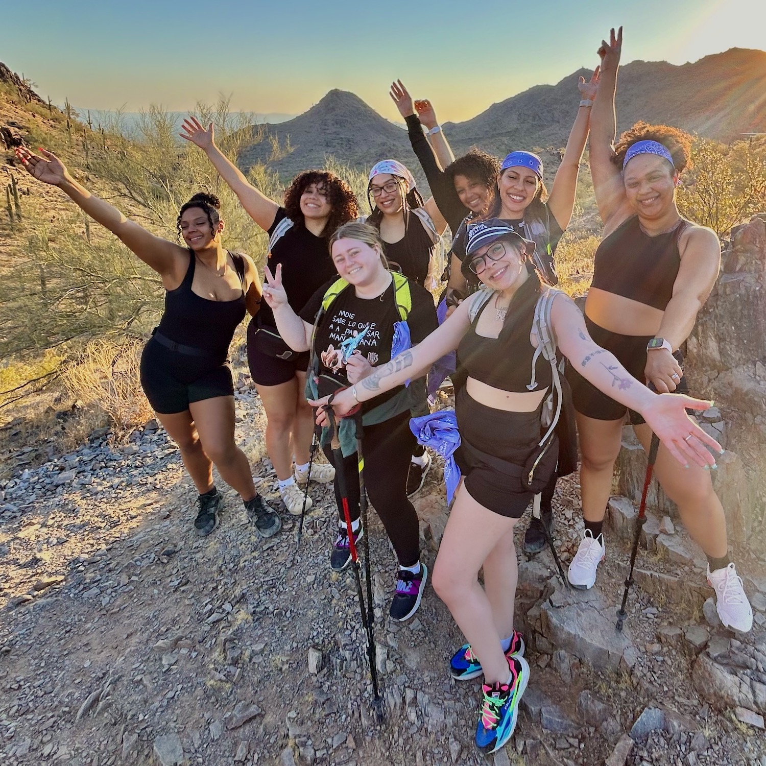 Bachelorette Party Guided Hike - Mad Desert Trekking